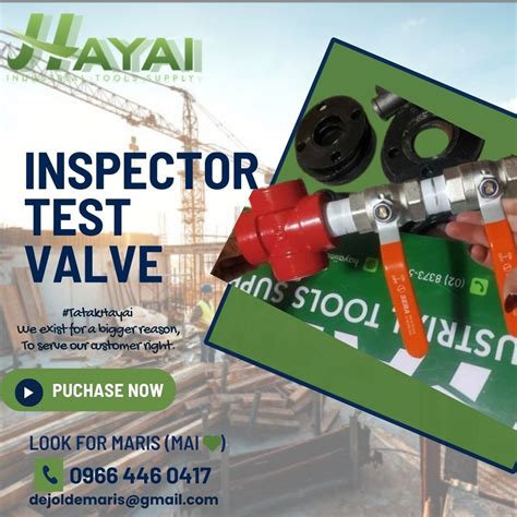 Inspector Test Valve Commercial And Industrial Construction And Building Materials On Carousell