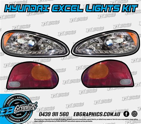 Hyundai Excel Lights Kit Eb Graphics