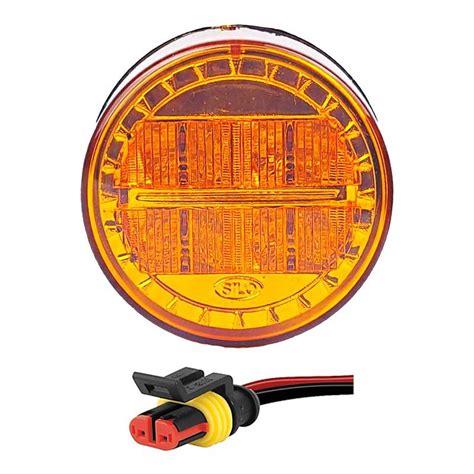 Lanterna Traseira Ônibus Caminhão 70mm 4 Led Conector Silo