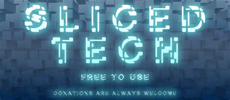 Sliced Tech Font