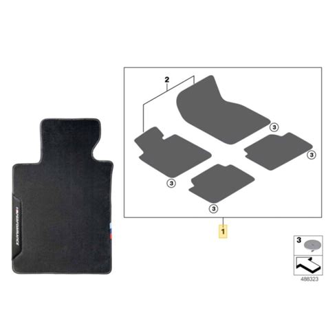 Bmw M Performance Floor Mats Set M5g90 Munich Garage