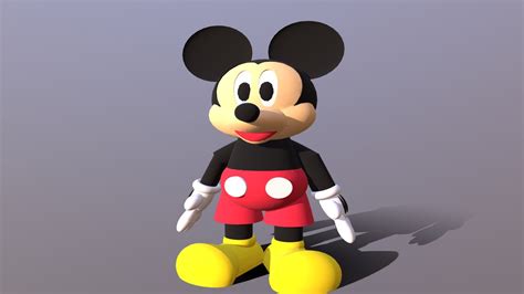 Mickey Mouse 3d Model