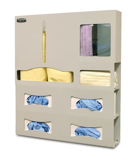 Protective Wear Organizer 4 Quad Glove Holds Gowns Or
