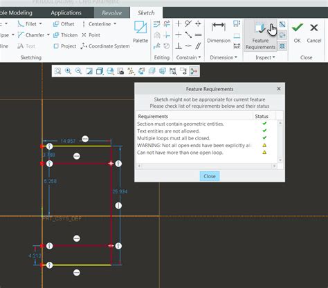 Solved Cant Revolve Sketch Ptc Community Solved Cant Revolve Sketch Ptc Community