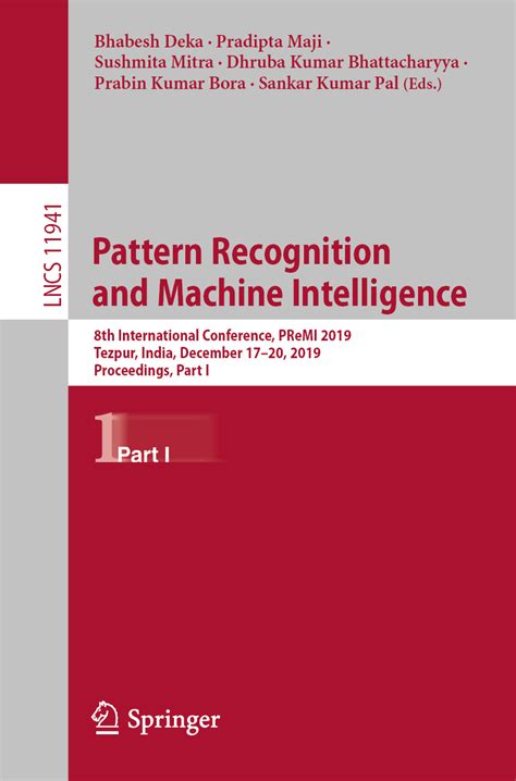 Pattern Recognition And Machine Intelligence Guide Proceedings