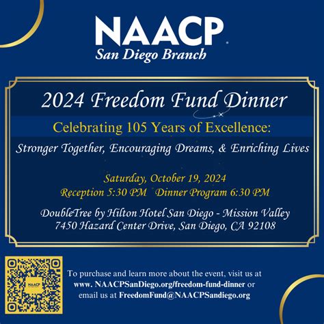Freedom Fund Dinner Naacp San Diego Branch