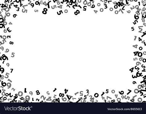 Abstract Math Number Background Royalty Free Vector Image