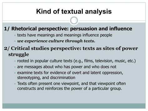Textual Analysis Or Content Analysis Ppt Ppt