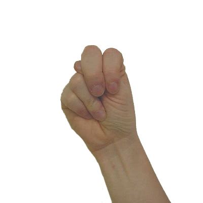 American Sign Language Letter N Pics4learning