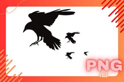 Ravens Silhouette Graphic By Rayan · Creative Fabrica