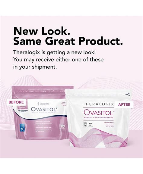 Theralogix Ovasitol Inositol Powder Packets 180 Packets 90 Days Macys