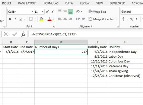 How To Calculate The Number Of Workdays Between Two Dates In Excel Solve Your Tech