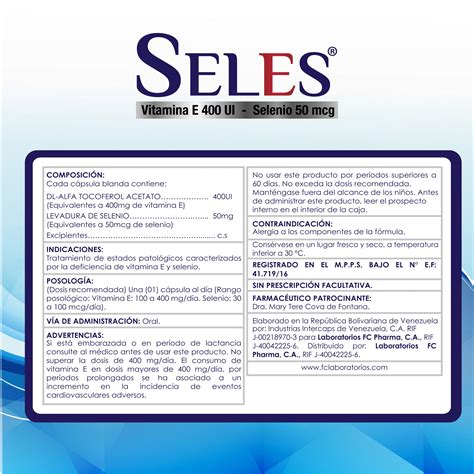 Seles Capsulas Blandas Fc Laboratorios