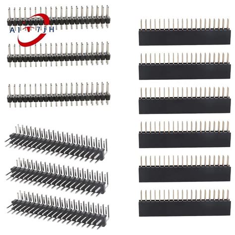 PCS Pin GPIO Header Kit X Pins Right Angle GPIO Header Socket For Raspberry Pi Zero B