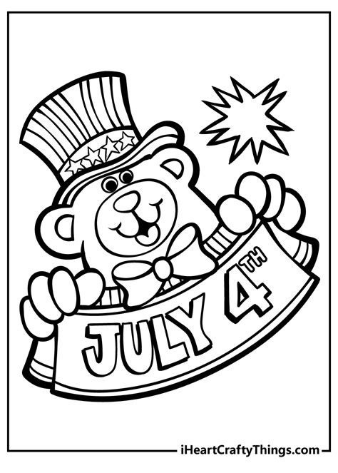 4th Of July Free Coloring Pages Printable Fanny Printable