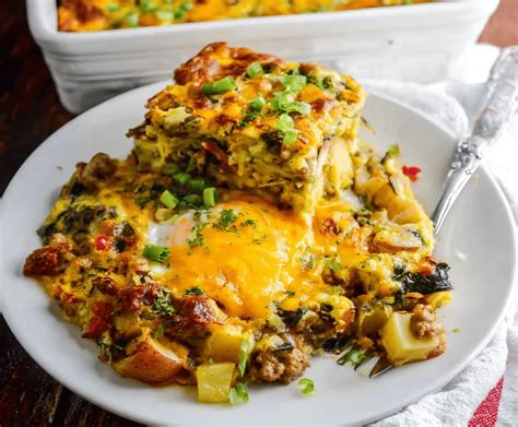 Delicious Sausage Egg Potato Breakfast Casserole Recipe
