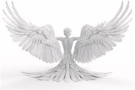 3d Isolated Angel Sculpture Graphic By Forhadx5 · Creative Fabrica