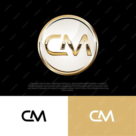 Premium Vector Cm Initial Modern Luxury Emblem Logo Template For Business