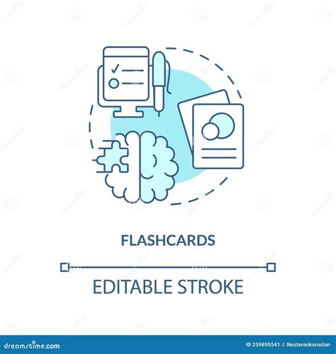 Memorization Line Icon Outline Symbol Vector Illustration Concept