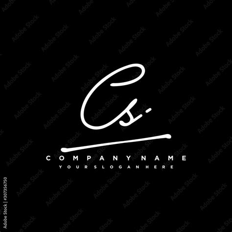 Cs Initials Signature Logo Handwriting Logo Vector Templates Hand