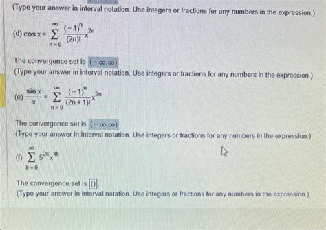 Solved Type Your Answer In Interval Notation Use Integers