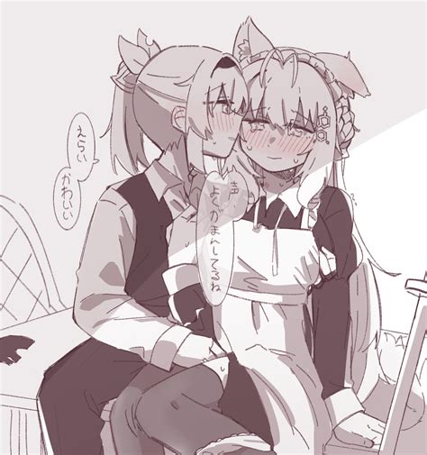 Hakui Koyori And Kazama Iroha Hololive Drawn By Hzy Ka Danbooru