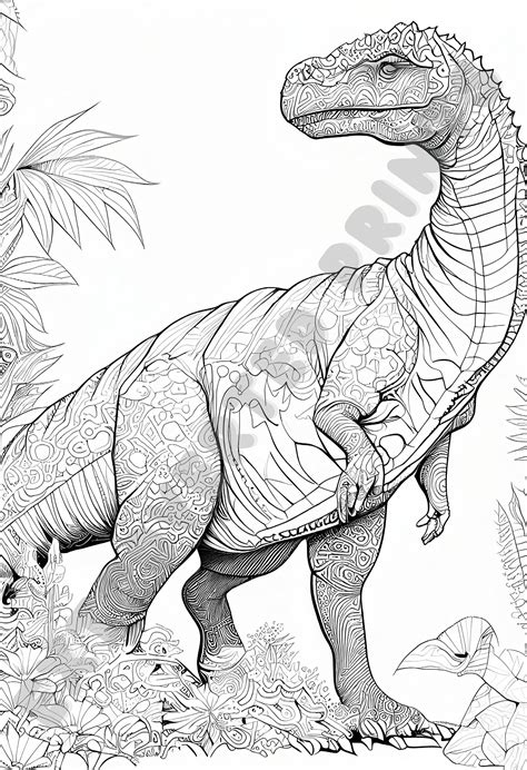 Real Dinosaur Coloring Page
