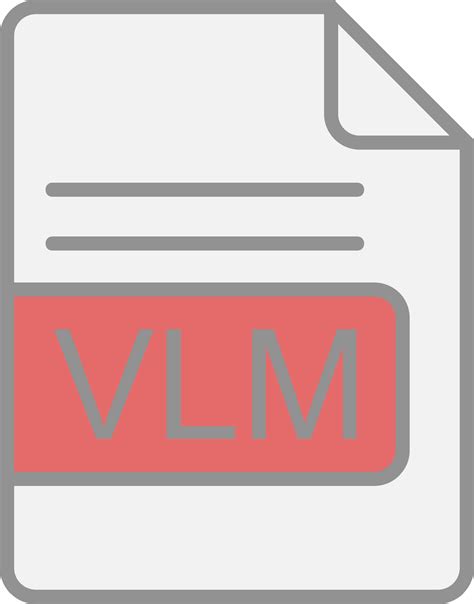 vlm file format line filled light icon 44096027 vector art at vecteezy