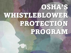 Oshas Whistleblower Protection Program Protects Employees