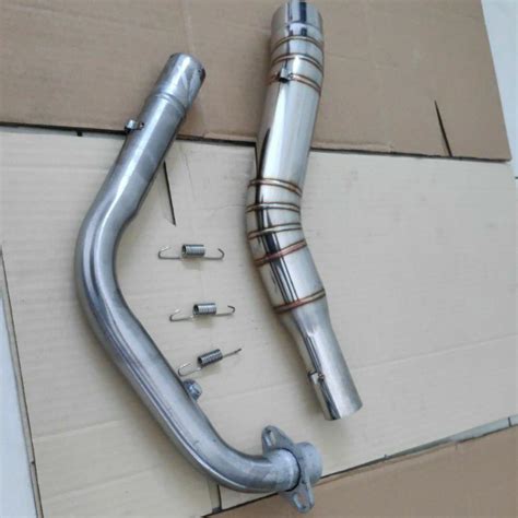 Jual Leher Pipa Knalpot Sonic 150 Supra Gtr 150 Stainless Inlet 50mm Shopee Indonesia