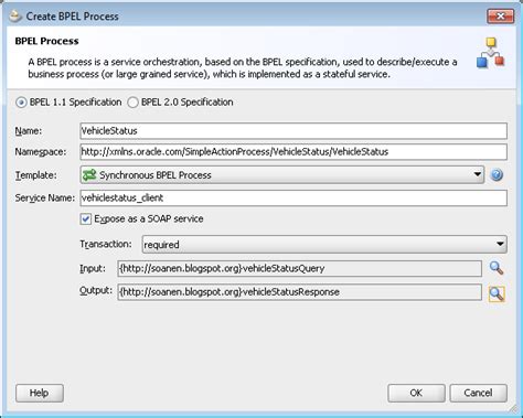 Soanen Marttis Soa Blog Tutorial 1 Part 12 Create An Empty Bpel Process