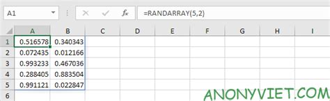 Lesson How To Generate Random Numbers In Excel AnonyViet English Version
