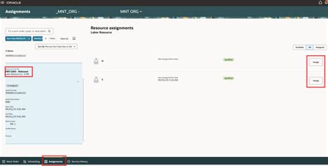 How To Assign Resource At Operation Task Level In Maintenance Work