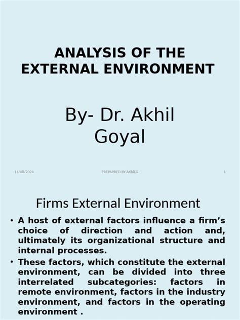 Analysis Of The External Environment Unit 2 Pdf Exports Market