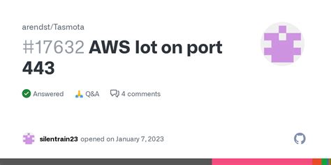 AWS Iot On Port Discussion Arendst Tasmota GitHub