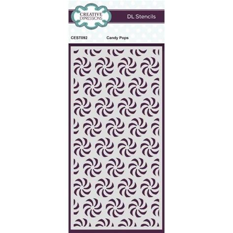 Dl Stencil Candy Pops Cest092 Craftlines Bv