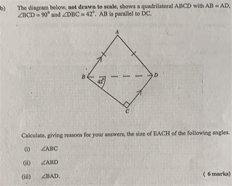 Solved B ⊥ The Diagram Below Not Drawn To Scale Shows A