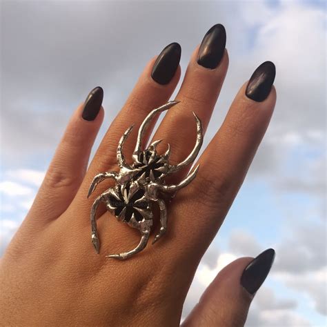 Spiky Spider Ring By Tearsanddears