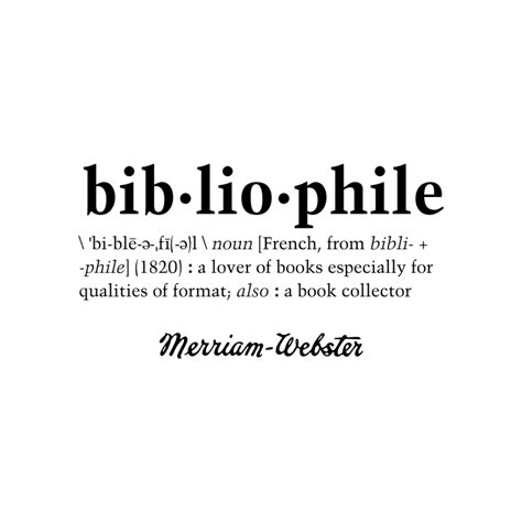 Bibliophile Accessories Bag Merriam Webster Dictionary