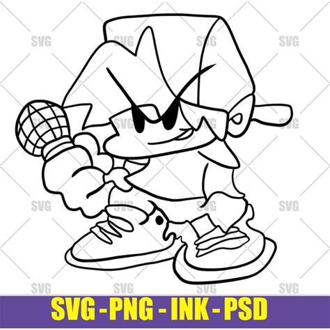 Friday Night Funkin Boyfriend Svg Cricut File Cut Files L Inspire