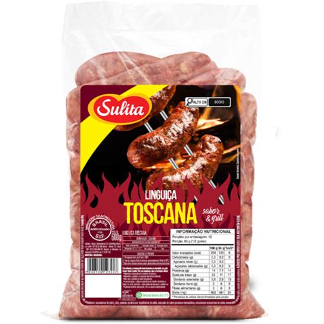 Linguiça Toscana 600g E 800g Sulita