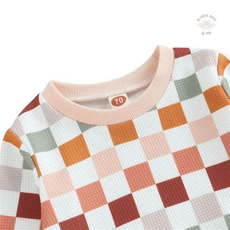 Pastel Checkerboard 2 Piece Set Bubba Bee And Me