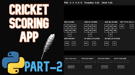 Making Cricket Score App With Python And Tkinter Hindiurdu Part 2 Youtube