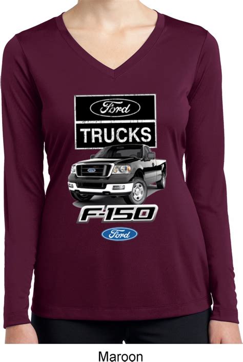 Ladies Ford Shirt F 150 Truck Dry Wicking Long Sleeve Shirt F 150