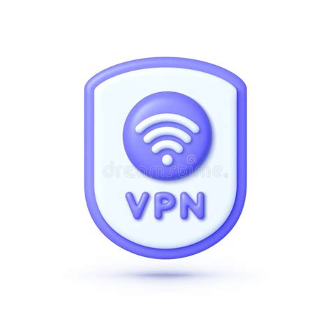 3d样式的vpn图标 使用vpn图标的vpn屏蔽和锁定 Wifi和服务器安全 Wifi Internet信号符号 向量例证 插画 包括有 存取 钞票 263369875