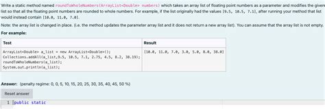 Solved Write A Static Method Named Roundtowholenumbers