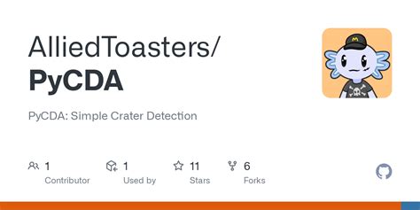 Github Alliedtoasters Pycda Pycda Simple Crater Detection
