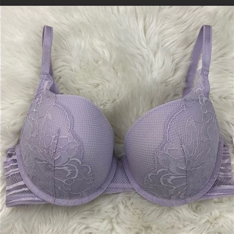 Womens Auden High Apex Purple Violet Push Up Bra Nwt 32d32ddd Push