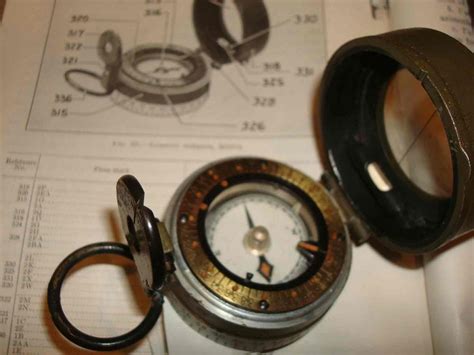M1918 Lensatic Compass Field And Personal Gear Section Us Militaria