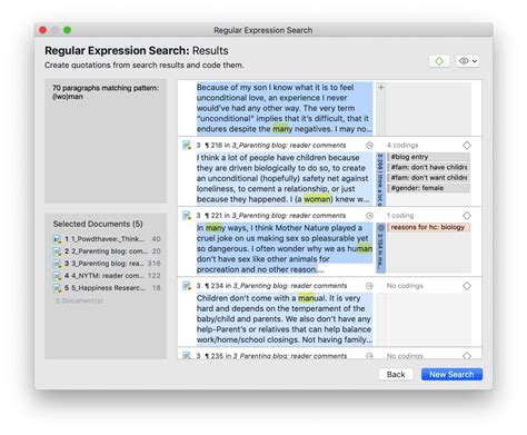 Expert Search With Regex ATLAS Ti Mac User Manual